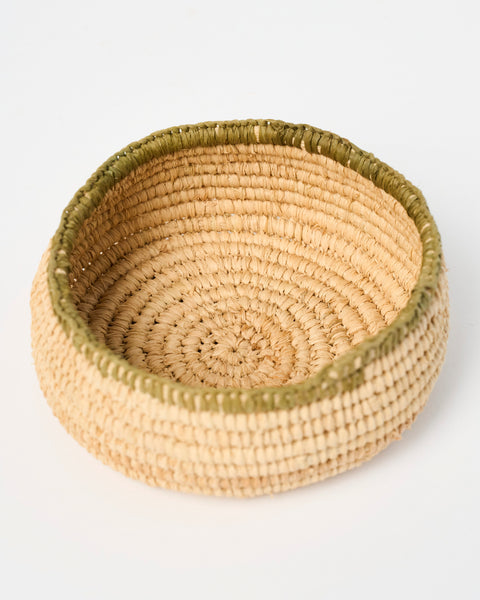 Aunty Patsy Doolan — 'Medium Green Basket', Woven Basket (2025) | SHOP ...