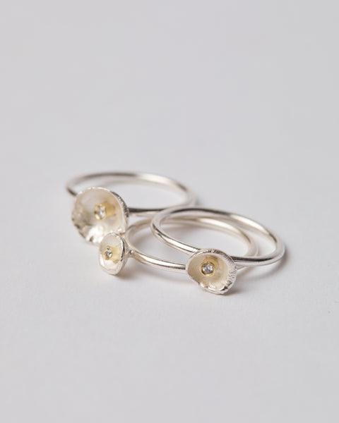 Shimara Carlow — Acorn Stack Ring with Diamonds | SHOP@Craft