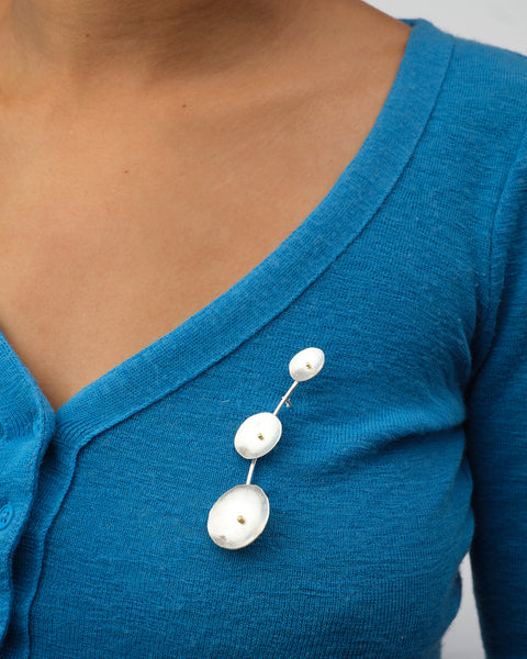 Shimara Carlow — Large 'Three Lunar' Brooch | SHOP@Craft
