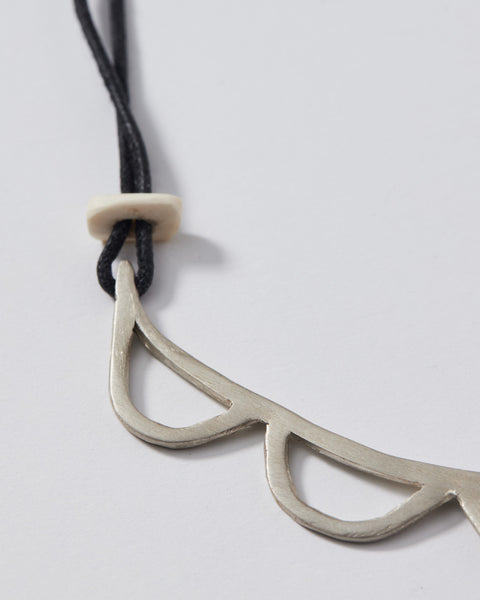 Cassie Leatham- 'Large Silver Three Loop' Necklace, 2023 | SHOP@Craft