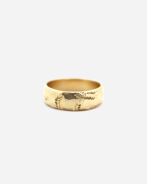 Laura Deakin — 'Fern Followers' Ring in Yellow Gold | SHOP@Craft