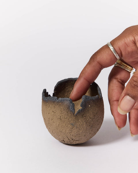 Marian Fox — Small Pinch Pot, Brown and Bronze | SHOP@Craft