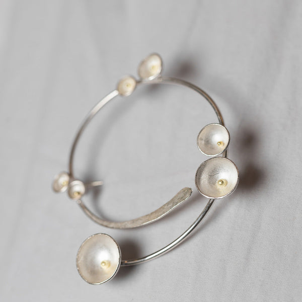 Shimara Carlow— Acorn Cup Cluster Brooch in Sterling Silver | SHOP@Craft