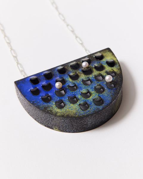 Beth Sanderson — 'Grating (Adelaide)' Necklace with Pearls | SHOP@Craft