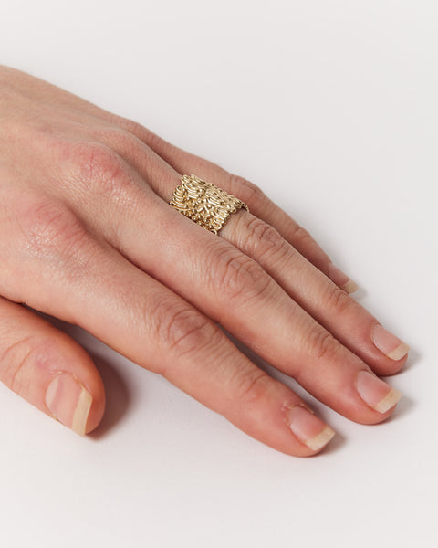 Sophie Quinn — 'Gold Squiggle' 9ct Yellow Gold Ring | SHOP@Craft