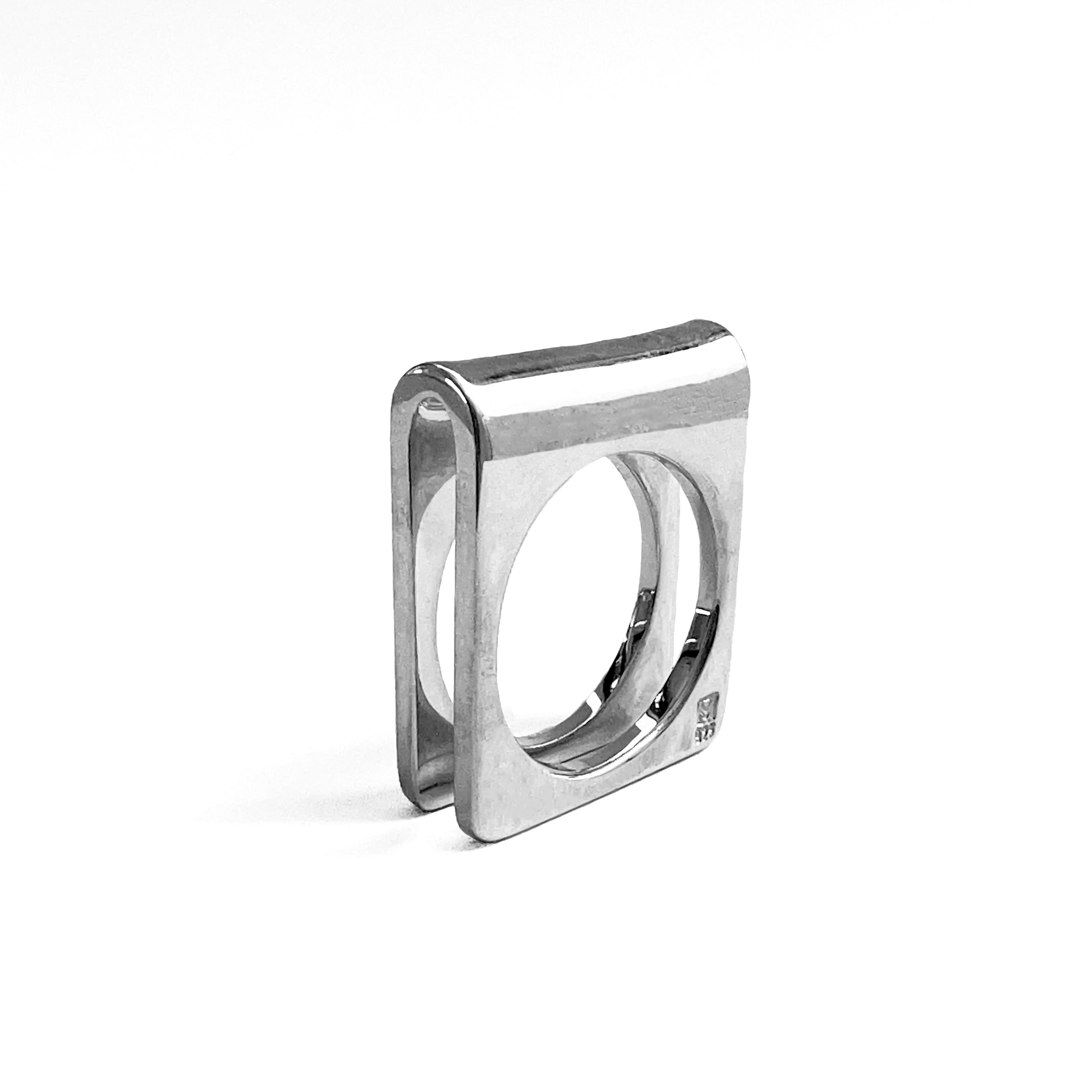 Victoria Mason — Open Window Ring 'Origin' in Sterling Silver | SHOP@Craft